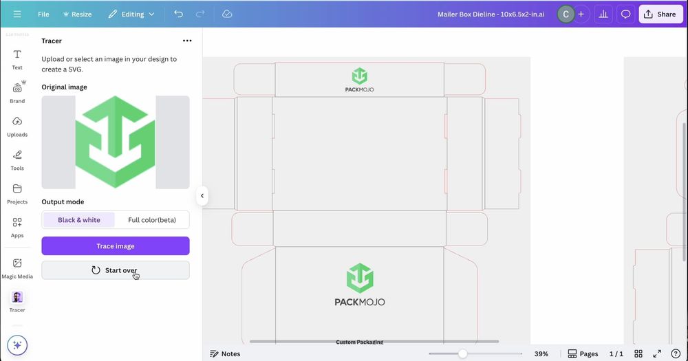 Dieline Design on Canva Tutorial | PackMojo
