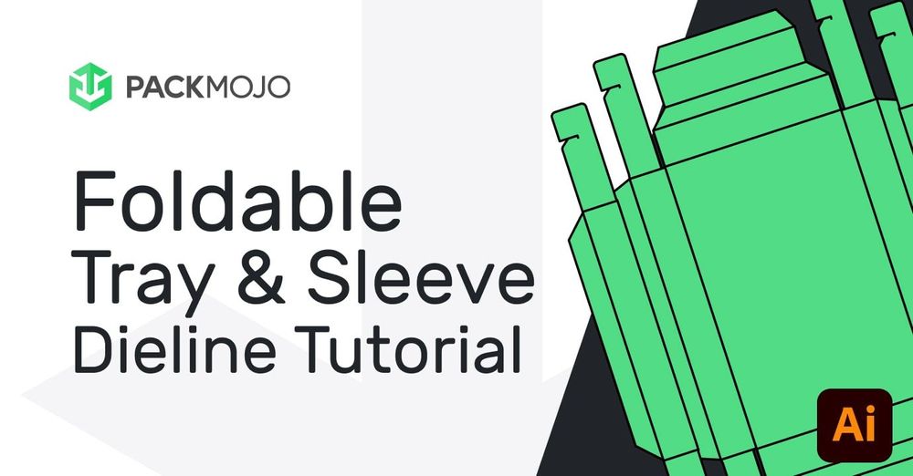 Tray & Sleeve Box Dieline Design Tutorial | PackMojo