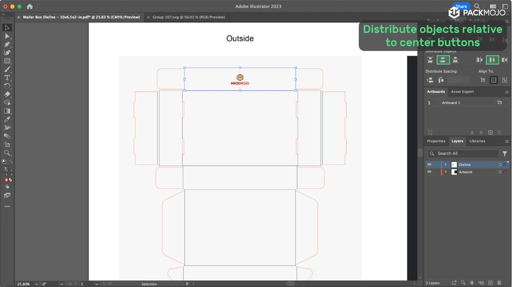 Mailer Box Dieline Design Tutorial | PackMojo