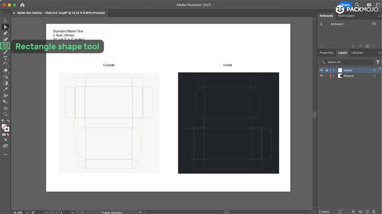 Mailer Box Dieline Design Tutorial | PackMojo
