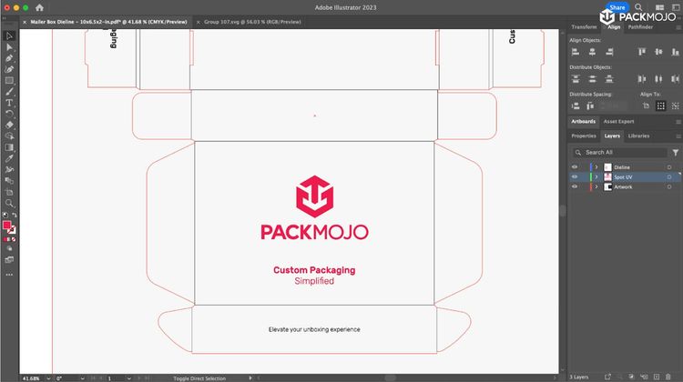 Mailer Box Dieline Design Tutorial | PackMojo